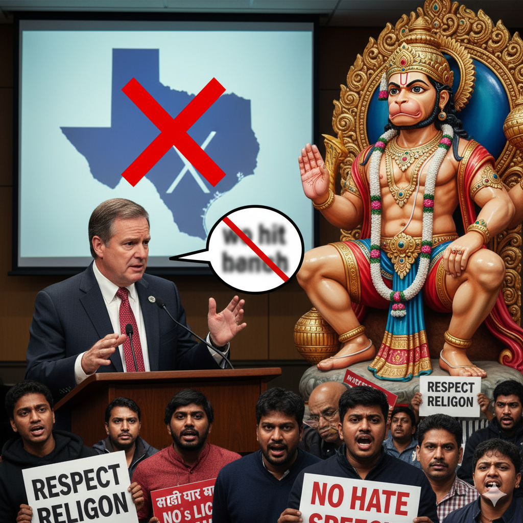 "Why Allow A False Statue of A False Hindu God?" - Republican Politician