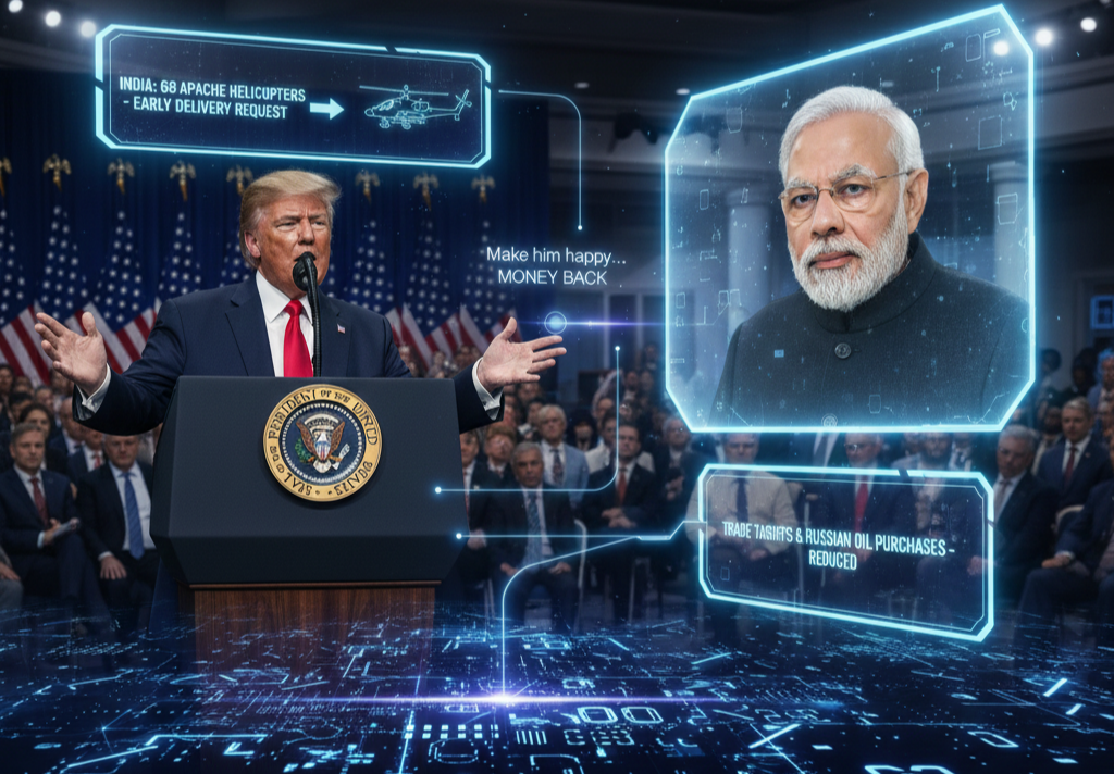 ‘Modi Came to Me, Said "Sir"’: Trump on India’s Apache Request