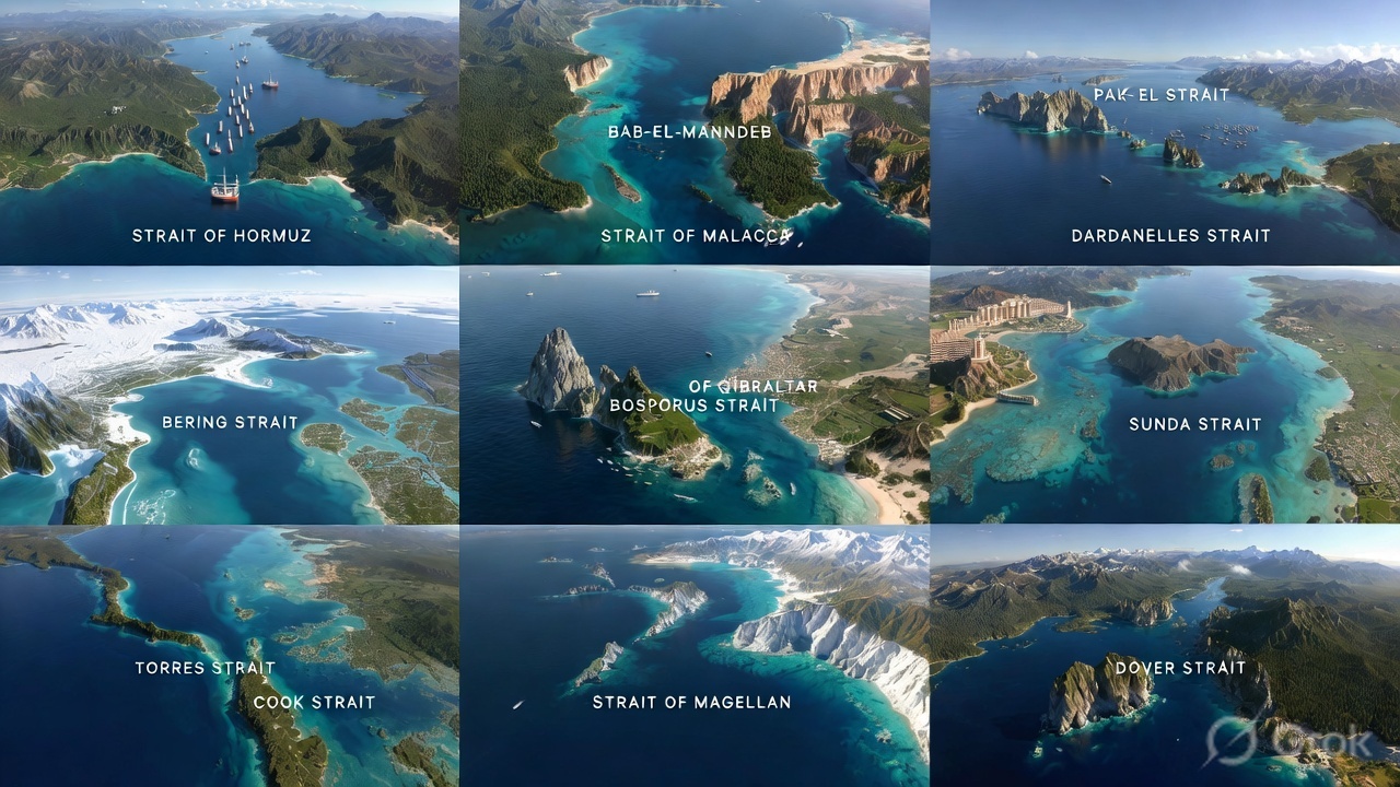Major Straits of the World: Complete List and Their Global Importance