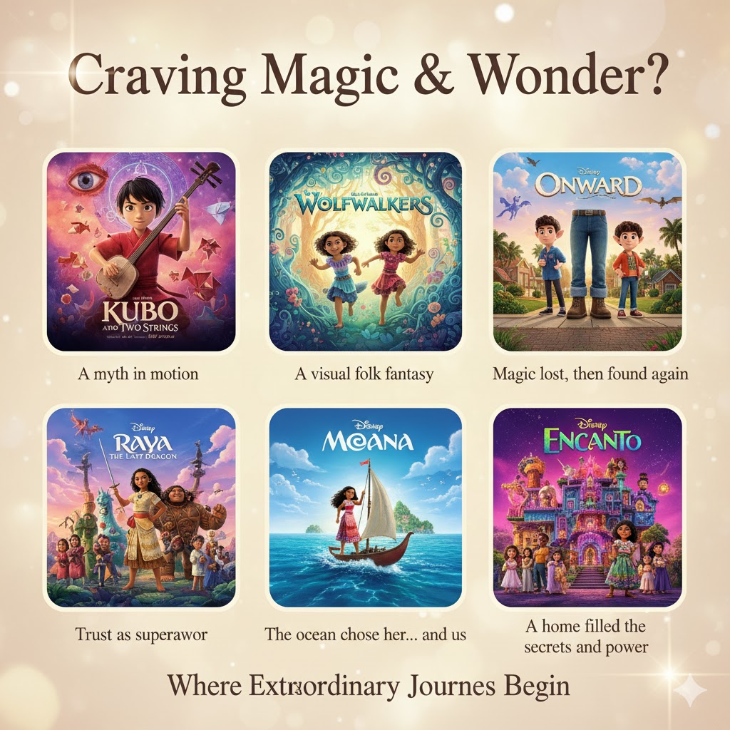 Top 6 Animated Movies to Watch When You’re Craving Magic